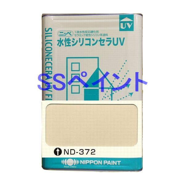 【楽天市場】日本ペイント 水性シリコンセラUV 色：ND-372 15kg（一斗缶サイズ）：SSペイント