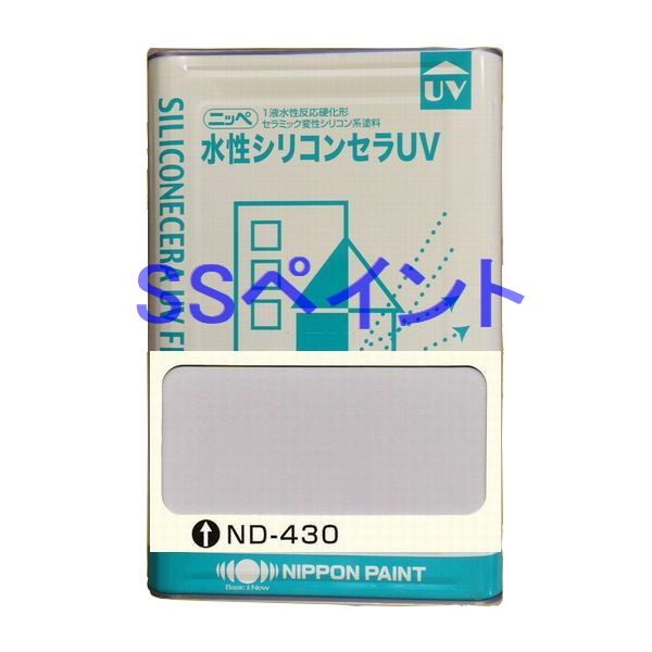 【楽天市場】日本ペイント 水性シリコンセラUV 色：ND-430 15kg（一斗缶サイズ）：SSペイント