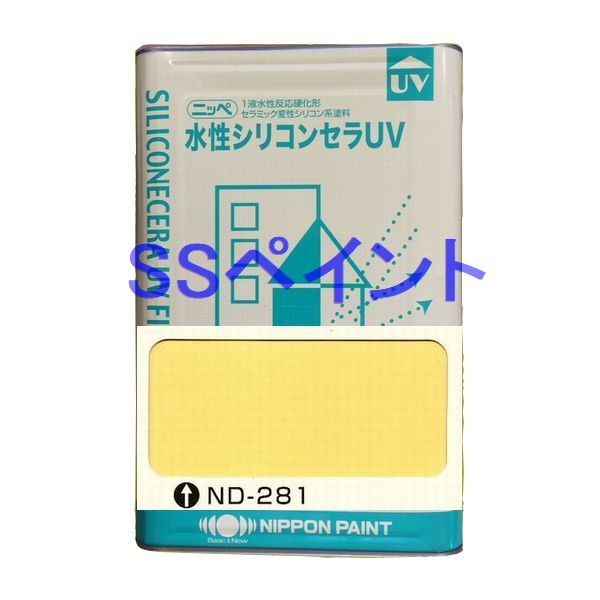 【楽天市場】日本ペイント 水性シリコンセラUV 色：ND-281 15kg（一斗缶サイズ）：SSペイント