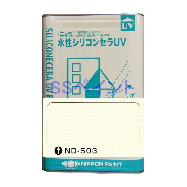 【楽天市場】日本ペイント 水性シリコンセラUV 色：ND-503 15kg（一斗缶サイズ）：SSペイント