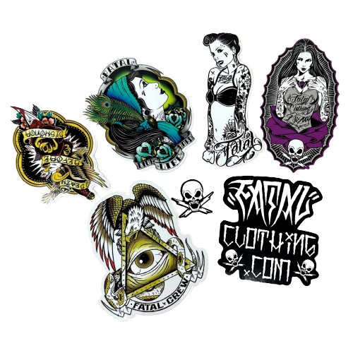 【楽天市場】【SALE】Fatal Clothing Sticker 7枚 アソートパック フェイタル クロージング ステッカー 7枚セット ...