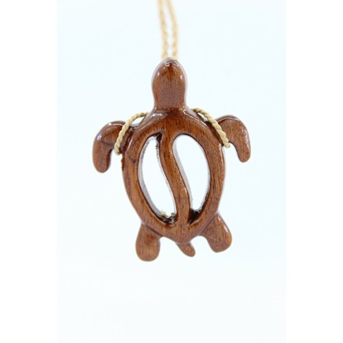 【楽天市場】Hawaiian Koa Wood Turtle Necklace ハワイアン コア ウッド タートル ネックレス ウミガメフラ ...