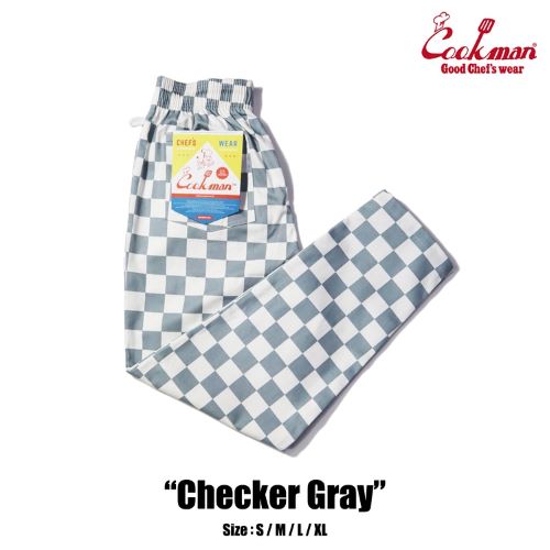 【楽天市場】クックマン シェフパンツ Cookman Chef Pants Checker Gray チェッカー グレー チェック柄 アメリカ ...
