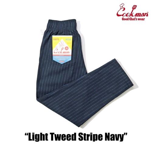 【楽天市場】クックマン シェフパンツ Chef Pants Light Tweed Stripe Navy シェフパンツ ライト ツイード ...