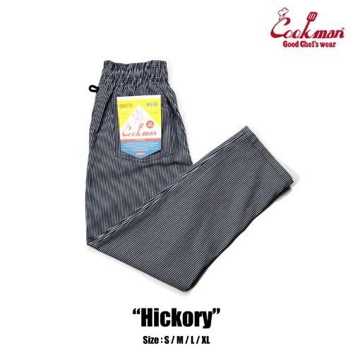 【楽天市場】クックマン シェフパンツ Chef Pants Hickory Sサイズ ヒッコリー ストライプ アメリカ COOKMAN ...