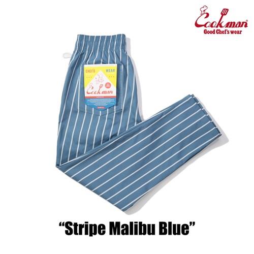 【楽天市場】クックマン シェフパンツ Chef Pants Stripe Malibu Blue マリブブルー アメリカ アメリカン ...