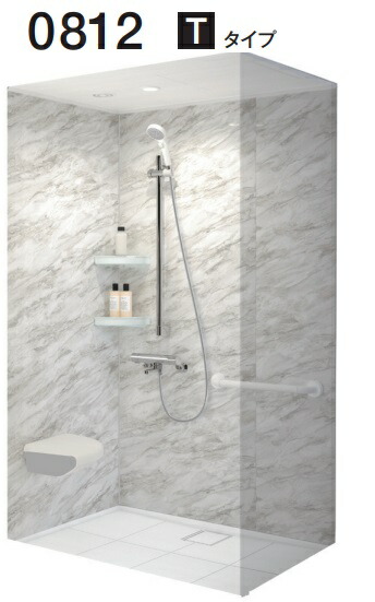 【楽天市場】TOTO JSV 0812 Tタイプシャワールーム 基本仕様セット サーモスタット水栓付 送料無料 シャワーボックス 内寸法 D800×W1200×H2030mm 商品画像セット ...