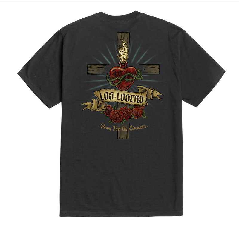 【楽天市場】【LOSER MACHINE】 ルーザーマシーン【PURE HEART STOCK T-SHIRT】Tシャツ BLACK【LMC ...