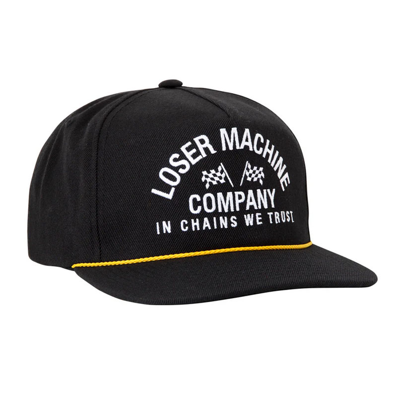 【楽天市場】【LOSER MACHINE】ルーザーマシーン【RACEWAY REDUX HAT】BLACK【帽子】 スナップバック ...