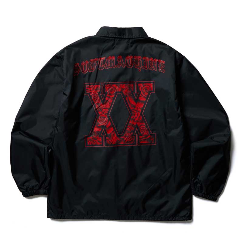 【楽天市場】20%OFF【Softmachine】ソフトマシーン【XX JK (COACH JACKET)】Black【コーチジャケット】ジャケット【ナイロンジャケット】ソフトマシン【送料無料 ...