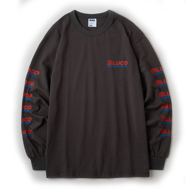 【楽天市場】【BLUCO】ブルコ【PRINT L/S TEE -BWG-】CHARCOAL【151-12-006】 L/S TEE【ロンT】BLUCO【ブルコ】ネコポス対応可：StaleFink