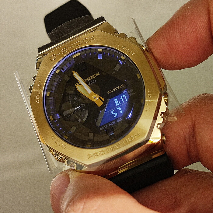 【楽天市場】CASIO “G-SHOCK” GM-2100G-1A9JF ブラック x ゴールドステンレスベゼルカシオ Gショック メタルカバード 耐衝撃構造 国内正規品 【父の日】 【ギフト ...