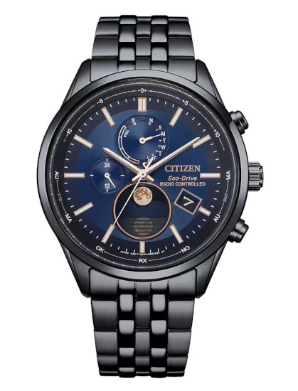 【楽天市場】シチズン エコドライブ ムーンフェイズ メンズウォッチ 電波ソーラー 月 CITIZEN BY1035-56L：StarMart