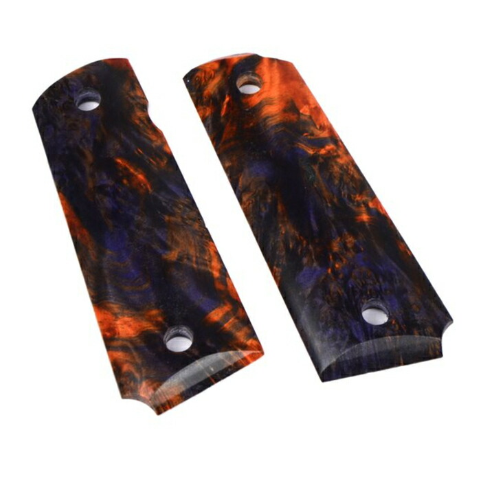 【楽天市場】5KU- M1911 Stabilized Wood グリップパネル Purple Orange：スカイスター