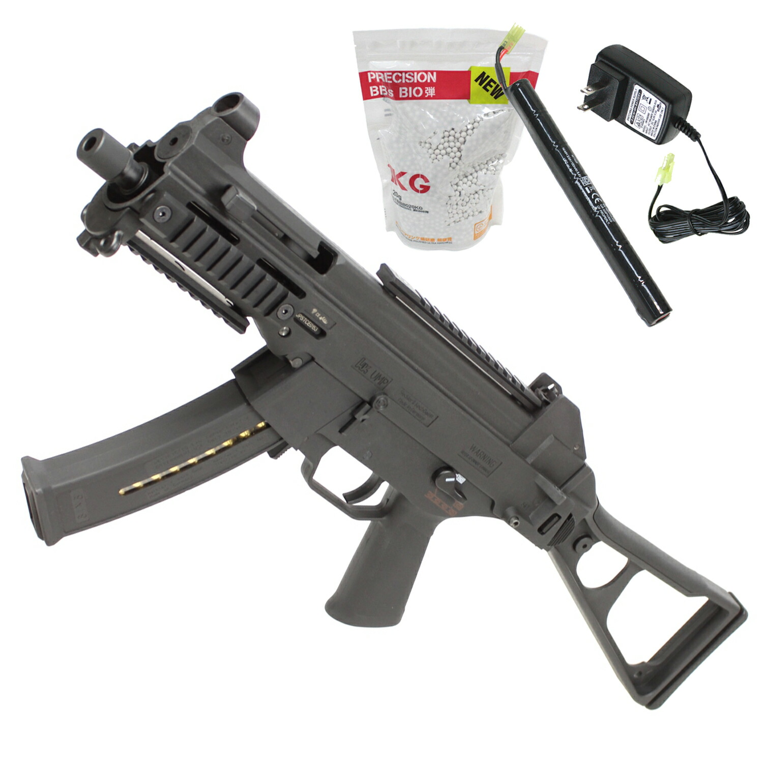 【楽天市場】《スターターセットフェア》【バッテリー充電器＆バイオ弾サービス！】S&T UMP9 G3電動ガン（電子トリガーシステム搭載）【180日間安心保証つき】：スカイスター