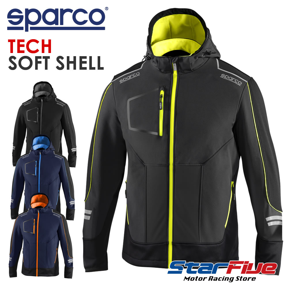【楽天市場】スパルコ ソフトシェル ジャケット TECH SOFT-SHELL ワークウェア Sparco 2023年モデル：Star5 スターファイブ