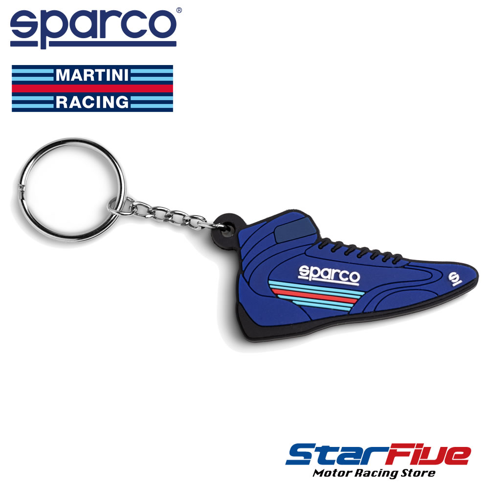 【楽天市場】スパルコ マルティーニレーシング キーホルダー レーシングシューズ キーリング KEY CHAIN 099132MR Sparco ...