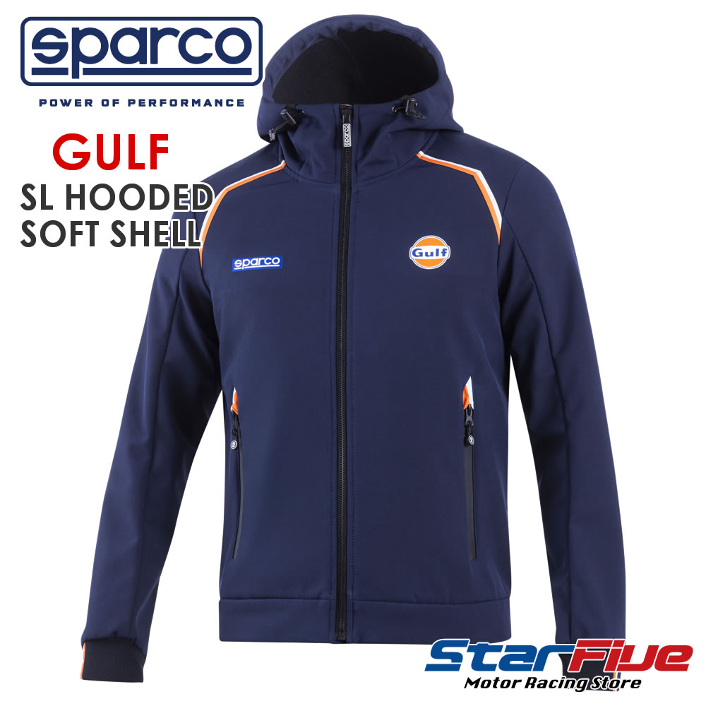 【楽天市場】スパルコ ガルフ ソフトシェルジャケット SL HOODED SOFTSHELL チームウェア Sparco GULF 2025年モデル：Star5 スターファイブ