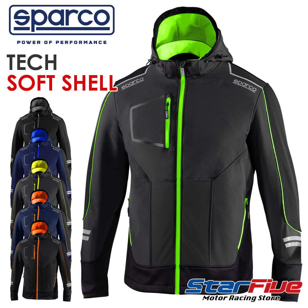 【楽天市場】スパルコ ソフトシェル ジャケット TECH SOFT-SHELL ワークウェア Sparco 2025年継続モデル：Star5 スターファイブ