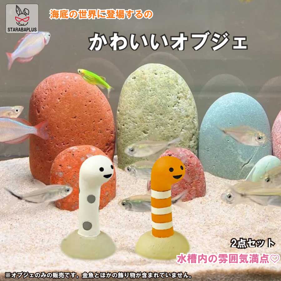 【楽天市場】2点セット チンアナゴ アクアリウム 水槽 オブジェ 装飾品 小さい かわいい 水槽用飾り 癒しインテリアホーム 水族館飾り 置物 送料無料：STARABAPLUS