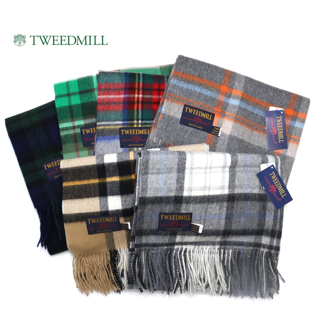 【楽天市場】マフラー TWEED MILL ツイードミル ストール チェックマフラー 70-190-WP：HANGERS Store