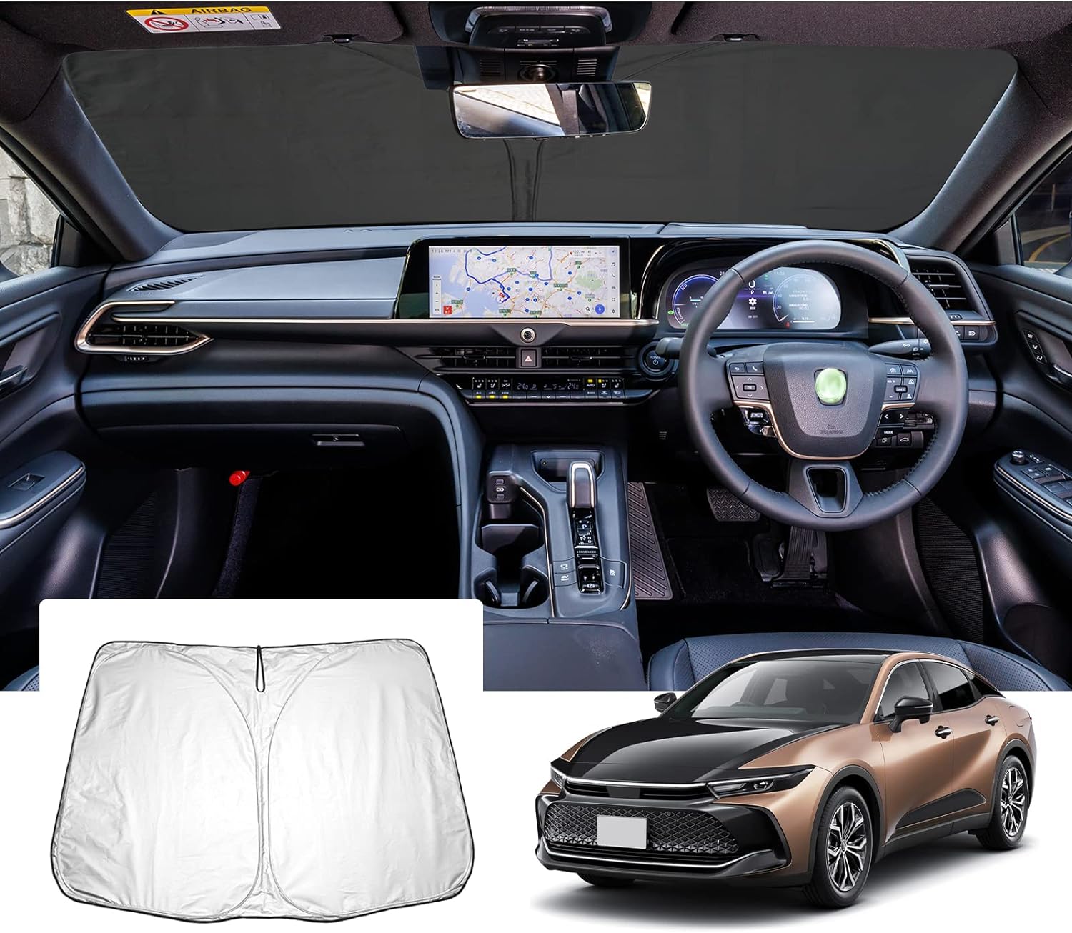 【楽天市場】【GAFAT】TOYOTA クラウンクロスオーバー トヨタ TZSH35/AZSH35型 16代目 2022年～現行 CROWN CROSSOVER 新型 専用 車用サンシェード ...