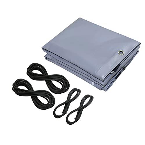 【楽天市場】【当店限定！エントリーでポイント5倍】軽トラック 荷台シート 防水仕樣 580g/厚手 PVC帆布 ゴムロープ付属 トラックシート 日焼け防止 耐凍性 耐候性 四角加固 (3.6 ...