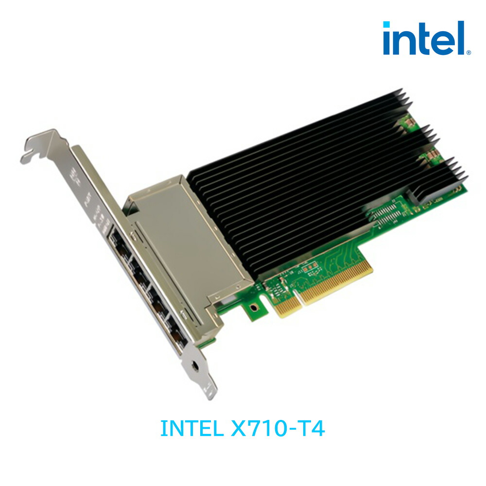 【楽天市場】INTEL X710-T4 純正品 10GbE クアッド RJ45 ポート イーサネット コンバージド ネットワーク アダプター ネットワークカード インテル 1年保証：StarQ ...