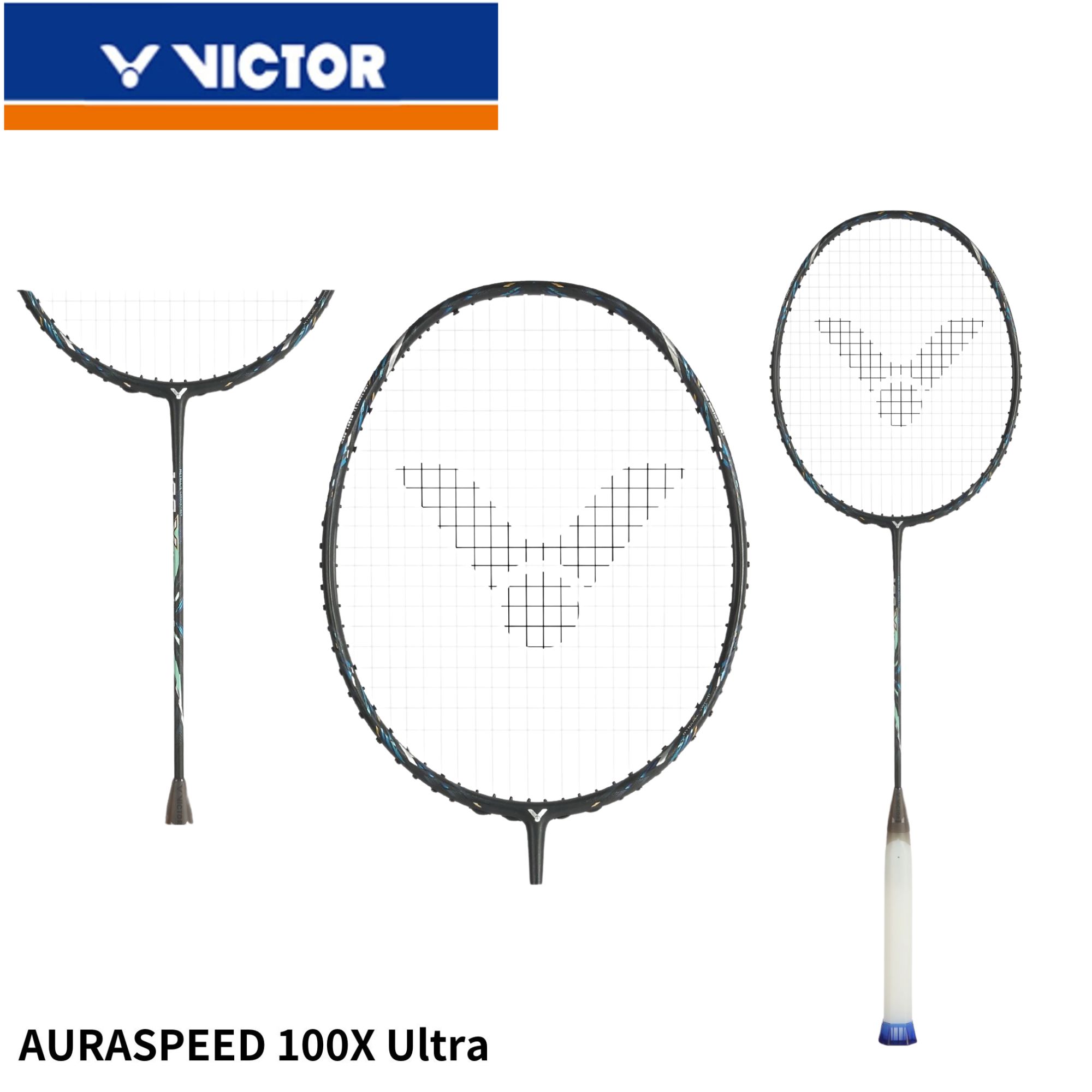 【楽天市場】【フレームのみ】ビクター VICTOR バドミントンラケット オーラスピード100X Ultra ARS-100X-ULTRA ...