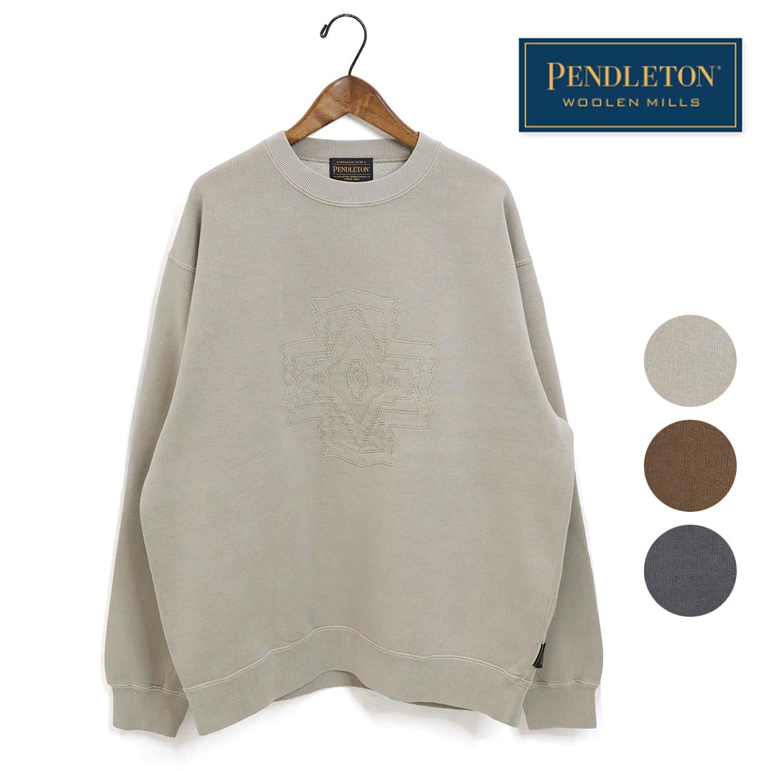 【楽天市場】☆【SALE】メンズ PENDLETON ペンドルトン ピグメントダイEMBスウェット 品番：4475-7011【30%OFF】【クーポン対象外】：star＆bars