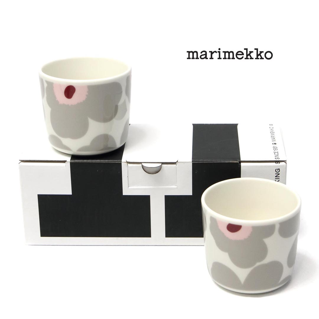 【楽天市場】食器 marimekko マリメッコ marimekko Unikko コーヒーカップセット(ハンドルなし) 2個セット 品番 ...