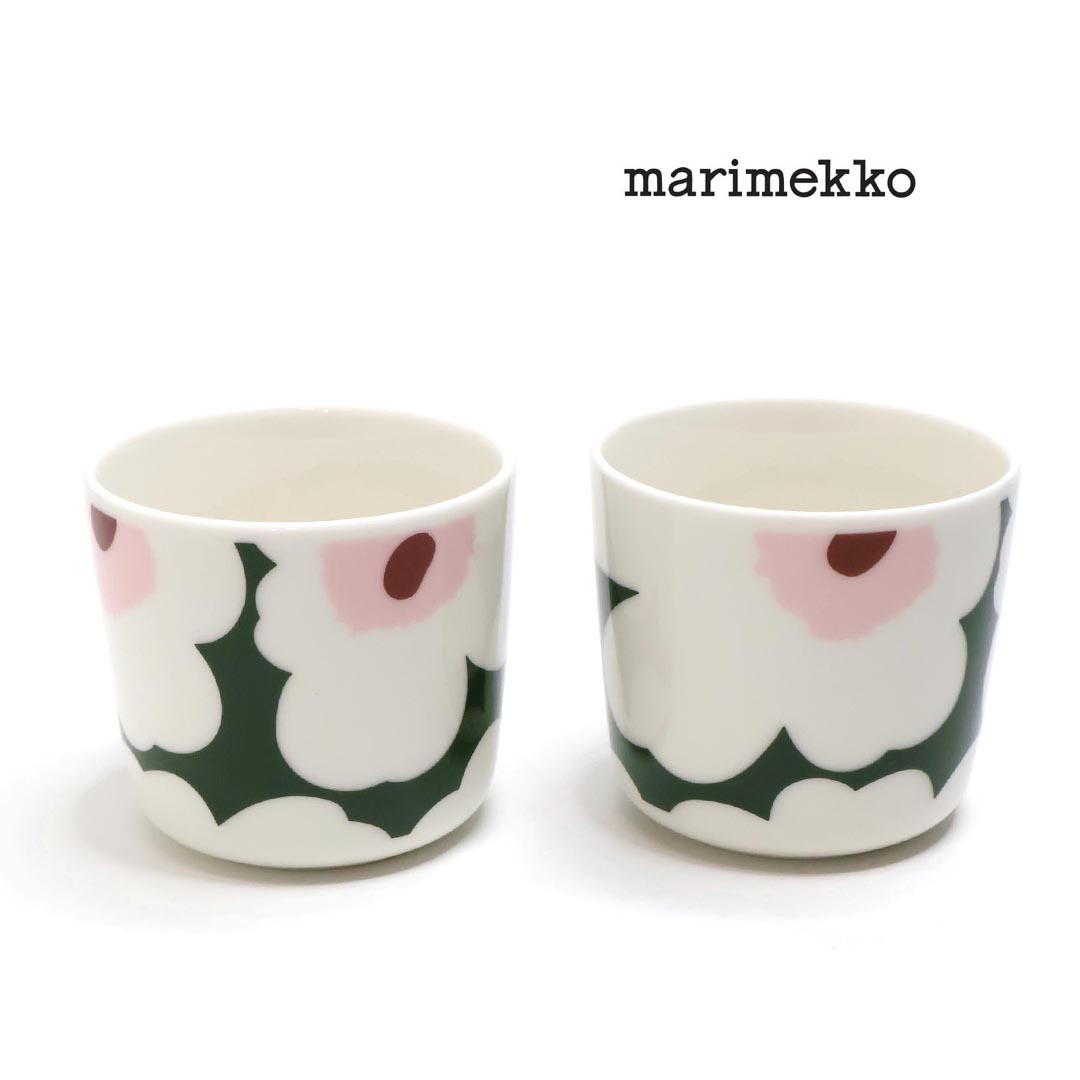【楽天市場】食器 marimekko マリメッコ Unikko コーヒーカップセット(ハンドルなし) 2個セット 品番：52259473806 ...