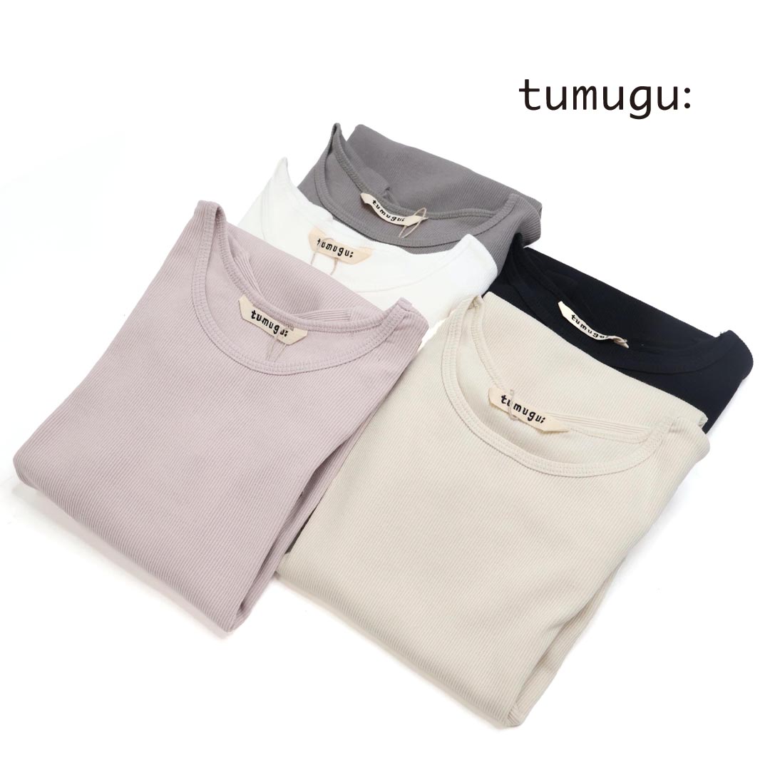 【楽天市場】〇【SALE】レディース tumugu: ツムグ コットンノヴァテレコ Uネック長袖 品番：TC20102【20%OFF】：star＆bars
