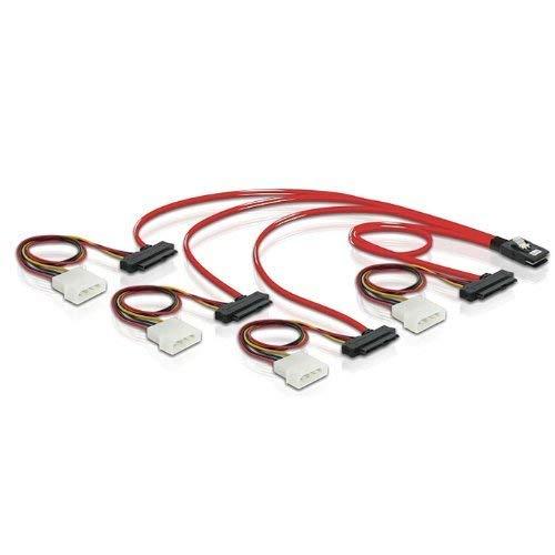 【楽天市場】CY LSI / 3 ware Molex Mini SAS SFF - 8087 to SFF - 8482 SASケーブルと ...