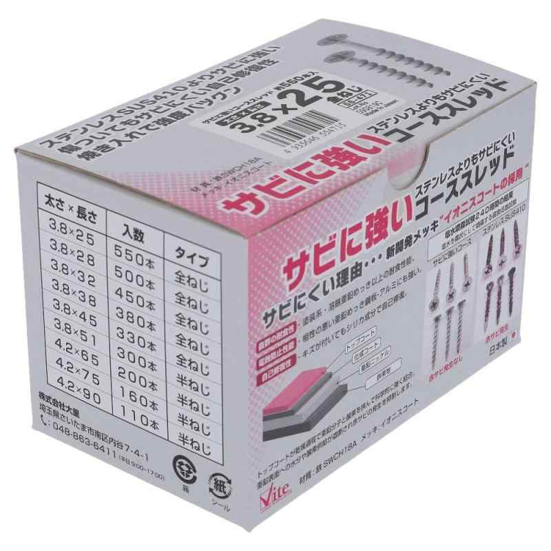 【楽天市場】OHSATO 錆に強いコーススレッド 小箱 3．8×25 （550本入）：stellarshop