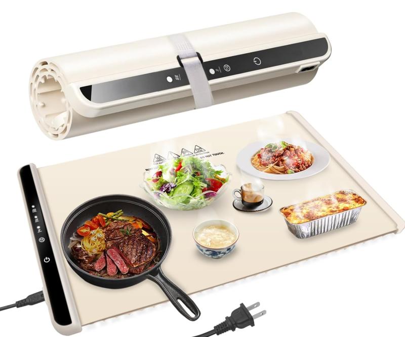 【楽天市場】Iproods 食品保温プレート 折りたたみ式 電気保温トレイ ホットプレート 3段階温度調節 多機能食品断熱ボード 卓上ヒーター ...