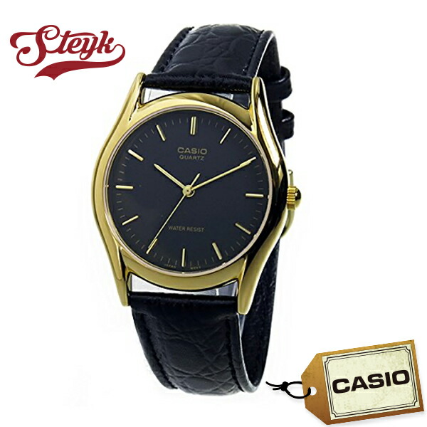 【楽天市場】CASIO MTP-1094Q-1A カシオ 腕時計 アナログ スタンダード レディース ブラック ゴールド カジュアル：STEYK