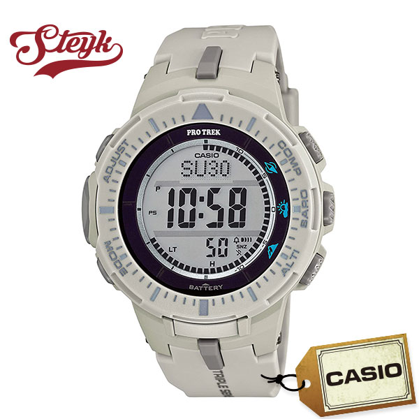 【楽天市場】CASIO PRG-300-8 カシオ 腕時計 デジタル PRO TREK ソーラー メンズ ベージュ カジュアル：STEYK
