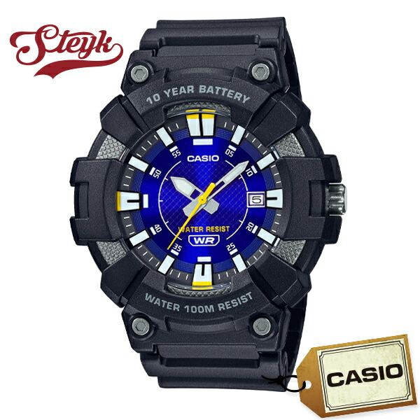 【楽天市場】CASIO MW-610H-2A カシオ 腕時計 アナログ STANDARD スタンダード メンズ ブルー ブラック カジュアル ...
