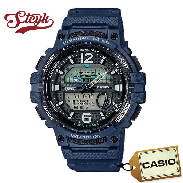 【楽天市場】CASIO WSC-1250H-2A カシオ 腕時計 デジタル スポーツ 釣り フィッシング メンズ ブラック ネイビー ...