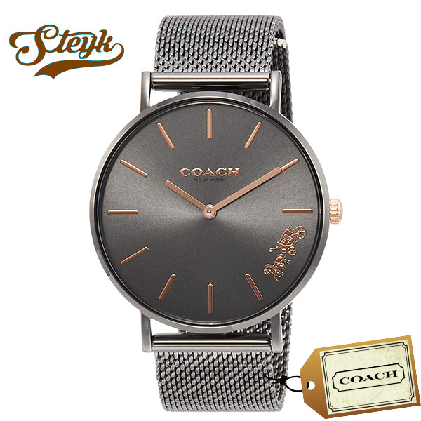 【楽天市場】COACH 14503127 コーチ 腕時計 アナログ Perry ペリー レディース ガンメタリックグレー カジュアル：STEYK