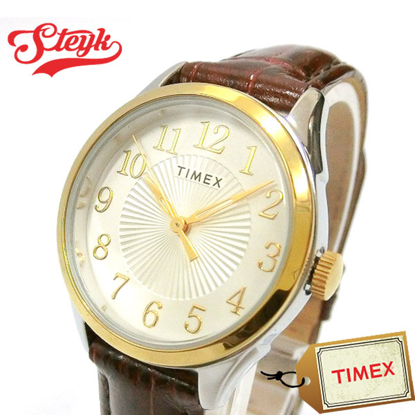 【楽天市場】TIMEX TW2U68100 タイメックス 腕時計 アナログ レディース ブラウン ホワイト カジュアル：STEYK