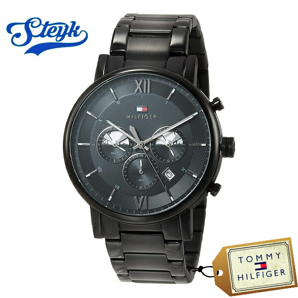 【楽天市場】Tommy Hilfiger 1710410 トミーヒルフィガー 腕時計 アナログ EVAN メンズ ブラック カジュアル：STEYK