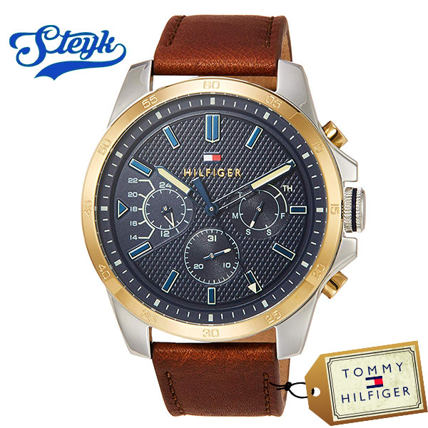 【楽天市場】Tommy Hilfiger 1791561 トミーヒルフィガー 腕時計 アナログ Decker メンズ ネイビー ブラウン ...