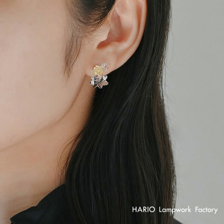 【楽天市場】【LINE登録で500円オフクーポン】 HARIO Lampwork Factory ハリオ ランプワークファクトリー ピアス ...