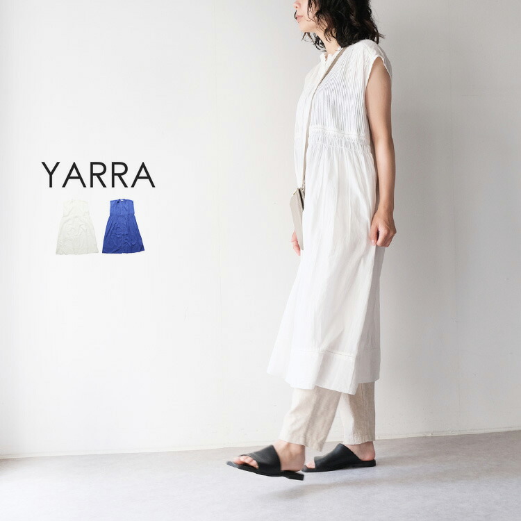 【楽天市場】YARRA ヤラ ピンタック ノースリーブ ワンピース 14143269 【2023SS 春夏】 ギフト プレゼント ランキング ...