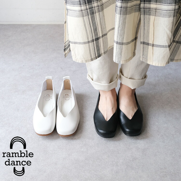 【楽天市場】【LINE登録で500円オフクーポン】 ramble dance ランブルダンス 352-04631シュリンクレザー スクエアトゥ ...