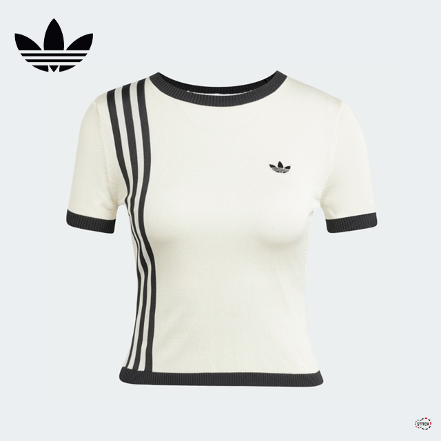 【楽天市場】adidas originals KNITTED 3STRIPES S/S TEE JJ0961 ニットスリーストライプスショート ...