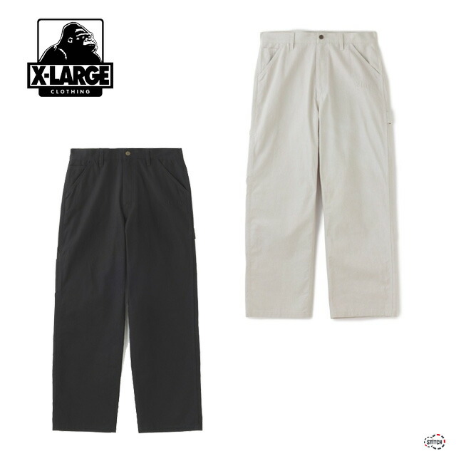 【楽天市場】XLARGE エクストララージ EMBOSSED OLD ENGLISH PAINTER PANTS 101251031002 ...