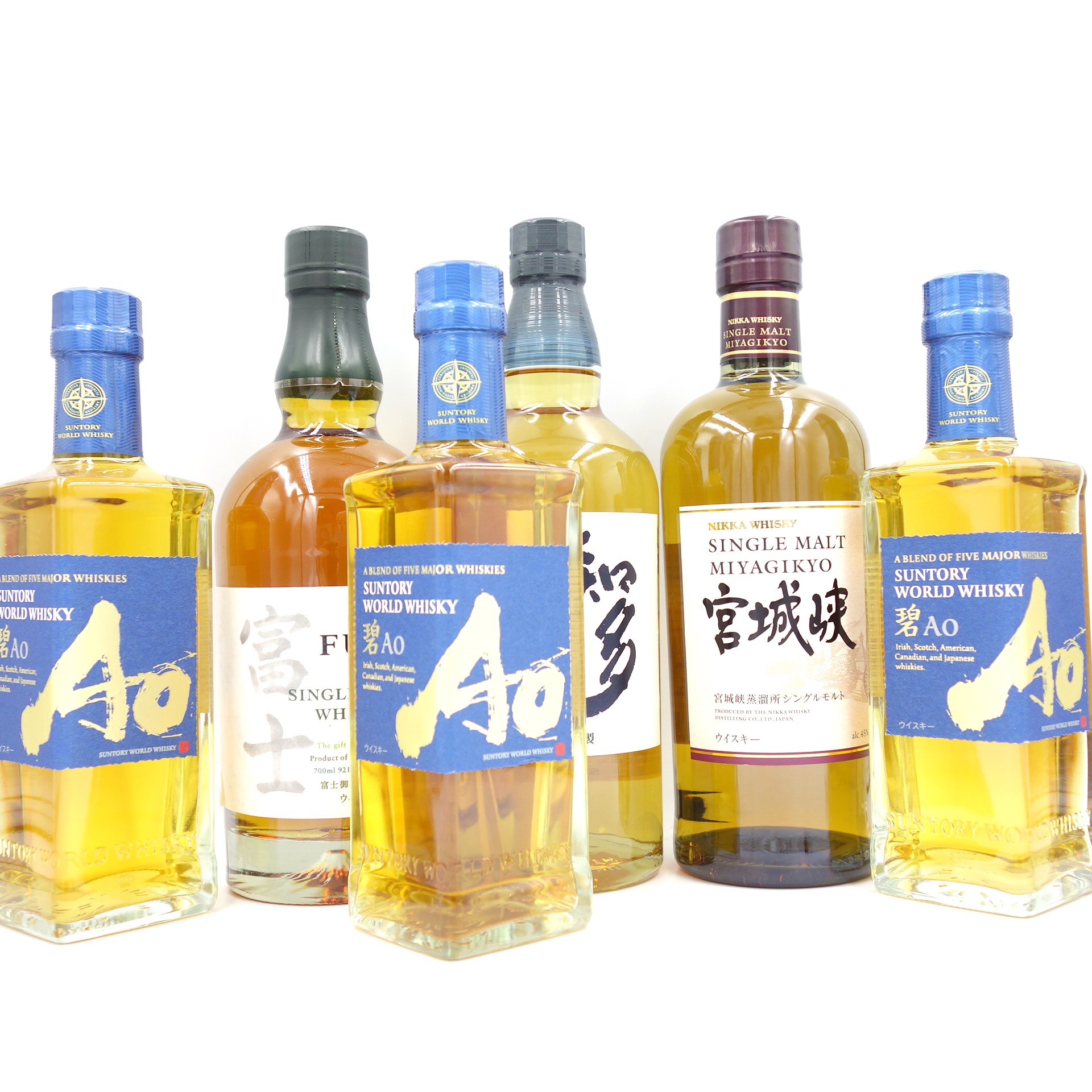【楽天市場】【東京都限定】 サントリー AO 碧 シングル 350ml ニッカ 宮城峡 700ml サントリー 知多 700ml 富士 700ml 6本セット 同梱不可【U1】【中古】販売済み ...